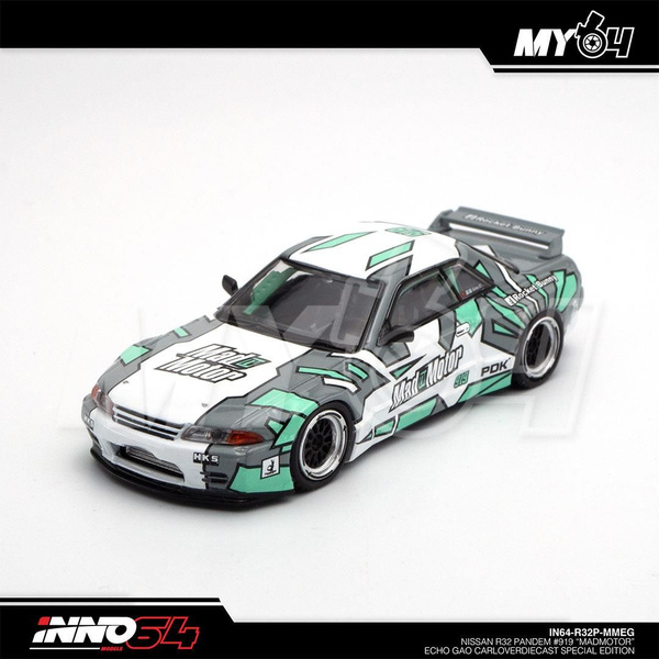 Машинка Inno64 1/64 Nissan GTR R32 Pandem MADMOTOR Echo Gao купить на ...