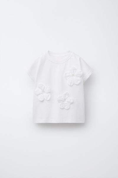 Топ Девочки Zara белый, размер 116 Хлопок, Эластан Марокко купить c доставкой на OZON по низкой ...