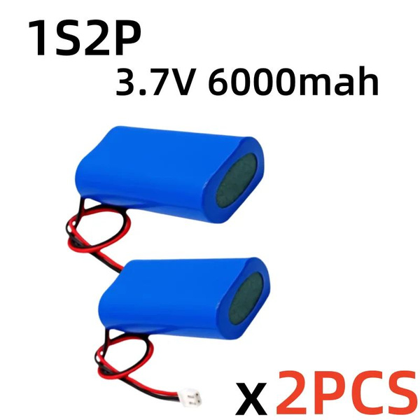 3.7V 18650 1S2P 6000 мАч Литиевый аккумуляторный усилитель Заряжаемый ...