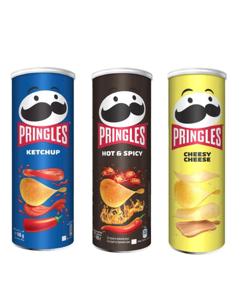 Pringles 3 вкуса по 165гр(Бельгия) купить на OZON по низкой цене (2092767438)