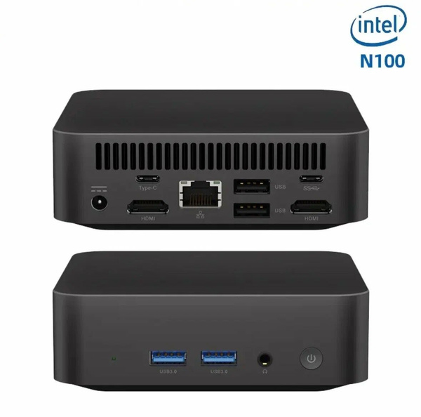 Мини-ПК (Intel Alder Lake N100, RAM 8 ГБ, SSD 256 ГБ, Intel HD Graphics ...