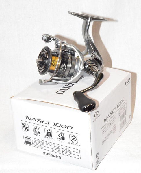Катушка Shimano 21 NASCI, Безынерционная, 1000, Передний фрикцион купить c доставкой на OZON по ...