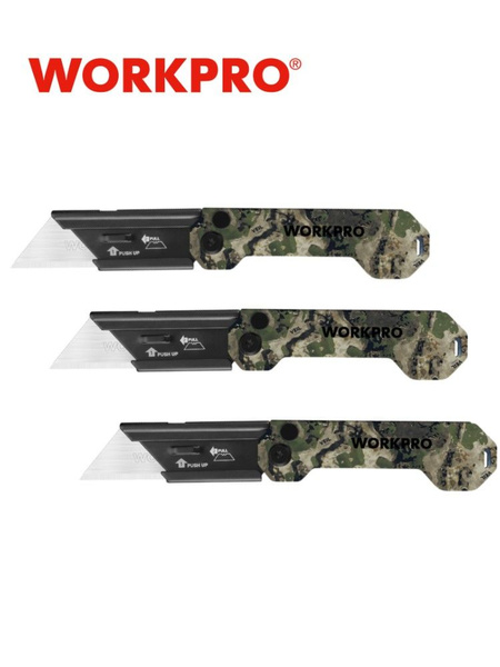 WORKPRO 3-Pack EDC складные карманные ножи для повседневного ношения,камуфляжный цвет купить на ...