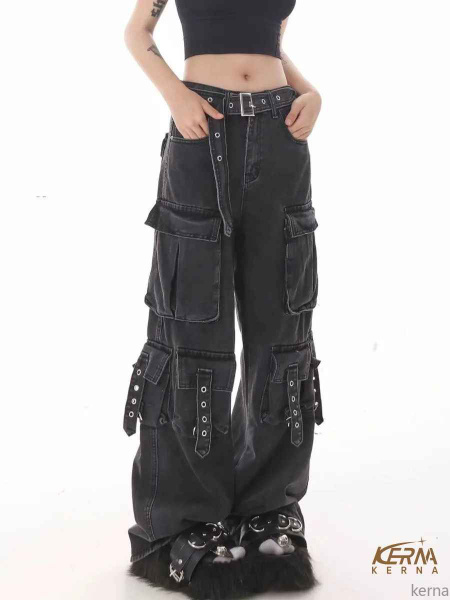 Джинсы Женский KERNA черный Вата РВ, размер 42 Китай На любой сезон Повседневный купить c ...