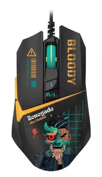 Мышь Bloody игровая Bloody A4tech Bloody W63Max Renegade Black Midnight ...