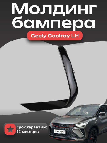 Молдинг бампера LH GEELY COOLRAY Рестайлингкупить c доставкой на OZON ...