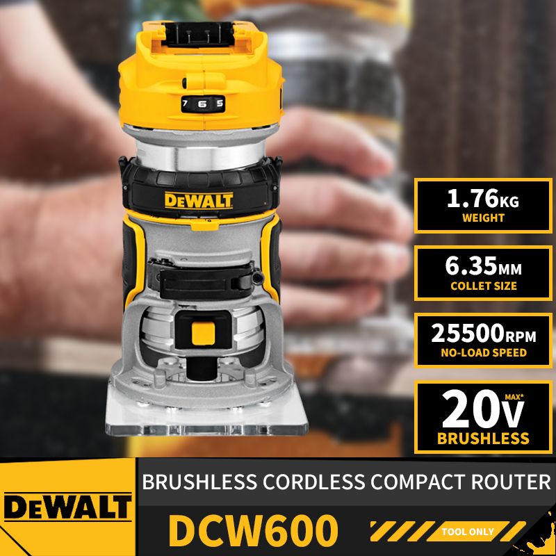 DEWALT DCW600 Бесщеточный аккумуляторный компактный фрезер Только ...
