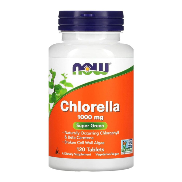 NOW CHLORELLA 1000 мг 120 таб - купить с доставкой по выгодным ценам в ...