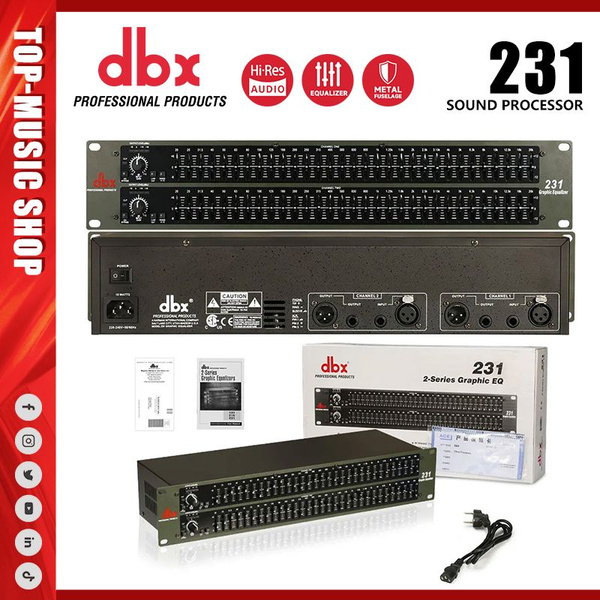 DBX EQ231 Профессиональный эквалайзер с ограничением напряжения KTV сценическое выступление ...