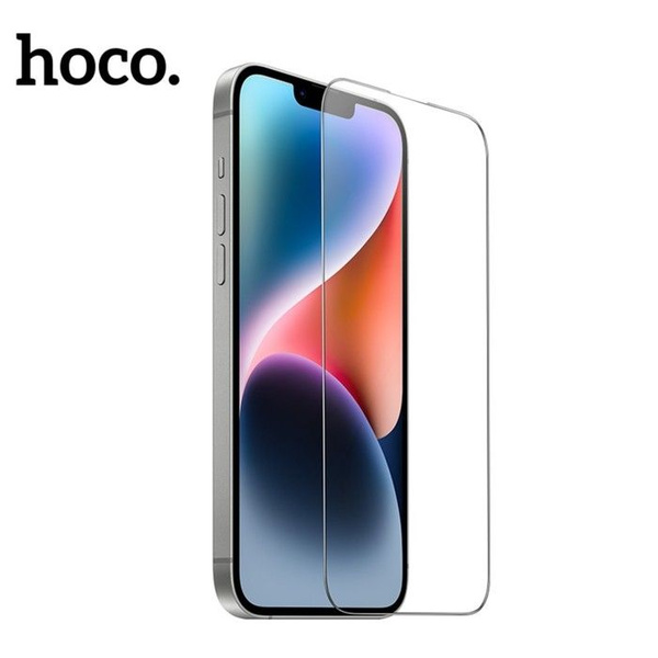 Защитное стекло Hoco для Iphone 15, Full-screen, 0.4 мм, полный клей ...