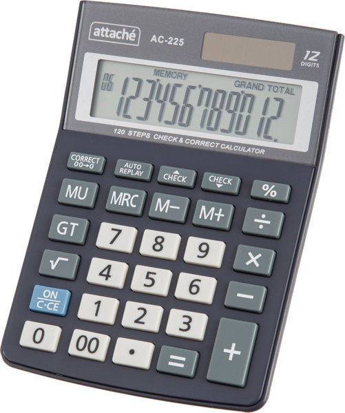 Калькулятор настольный Attache 12 разрядный - купить с доставкой по выгодным ценам в интернет ...