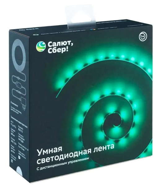 Sber Умная светодиодная лента SBDV-00033, 6 Вт, Светодиодная, 1 шт ...