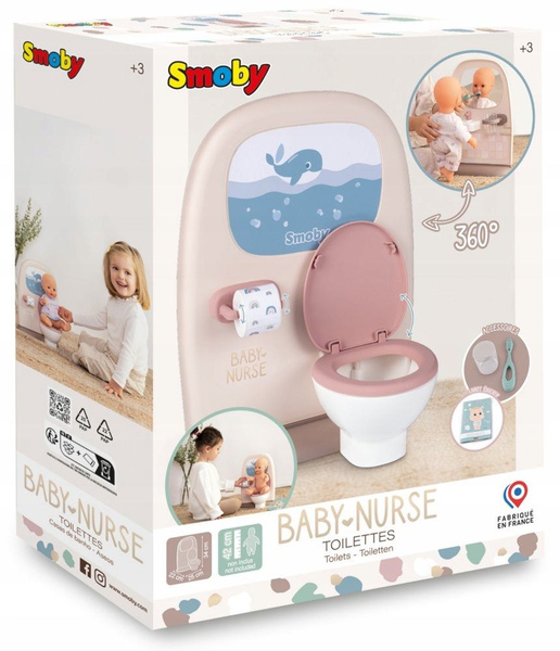 Сюжетно-ролевой набор Smoby Baby Nurse - Двусторонний кукольный туалет ...