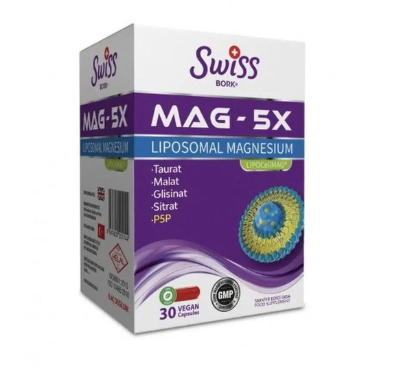 Витамины MAG-5X LIPOSOMAL MAGNESIUM Формирования энергии - купить с ...