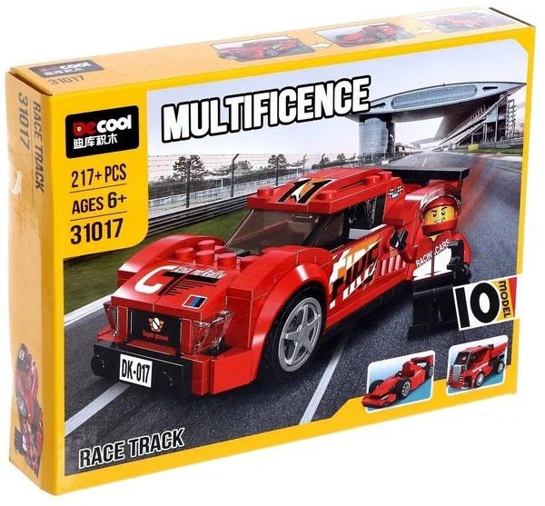 Конструктор DECOOL Гоночный автомобиль 10 в 1, 217 деталей - купить с доставкой по выгодным ...