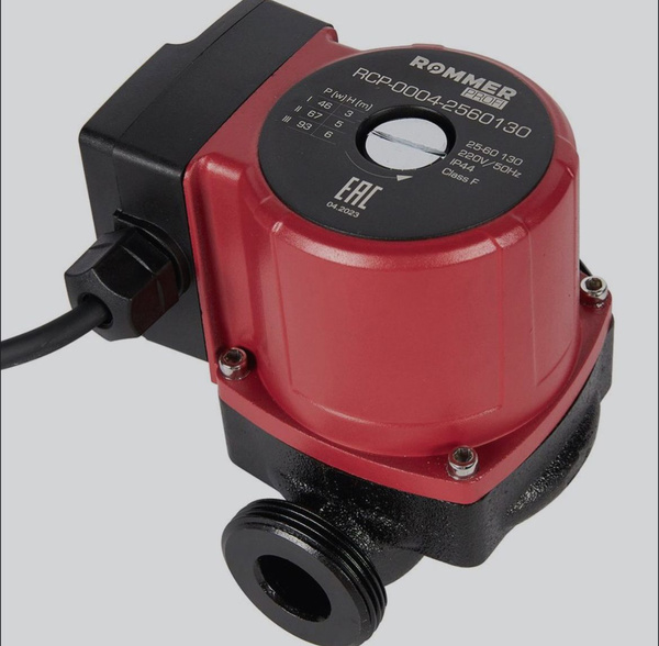 Циркуляционный насос ROMMER Profi, 220 л/мин - купить по выгодной цене в интернет-магазине OZON ...