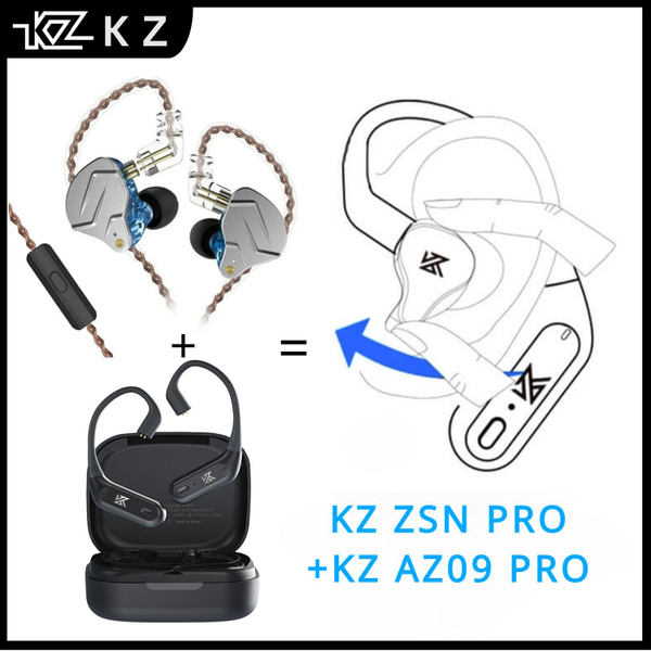Bluetooth-гарнитура KZ ZSN PRO с микрофоном+KZ AZ09 Pro - купить по ...