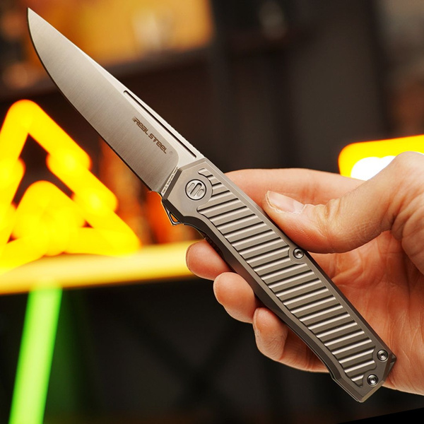 Складной нож Real Steel Rokot Premium сталь S35VN, рукоять титан ...