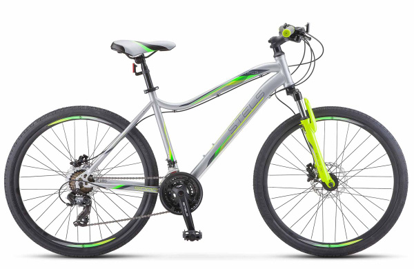 Горный женский велосипед Stels Miss 5000 MD V020, 18" (Серебристый ...