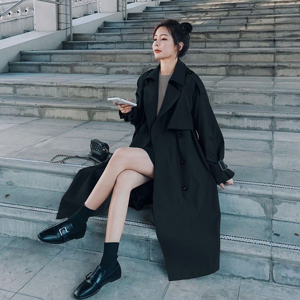 Пальто, Демисезон, размер 44, цвет черный, Терилен - купить по выгодной ...