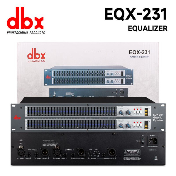 DBX EQX231 Двухсекционный эквалайзер/двойной 31 секции профессиональный эквалайзер - купить с ...