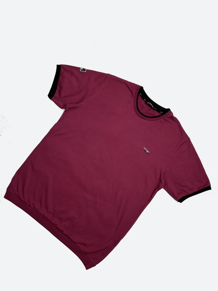 Футболка Masimar, размер 48, цвет бордовый, 100% хлопок - купить по ...