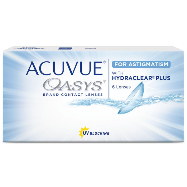 Астигматические линзы Acuvue, Oasys for Astigmatism, -2.25 /цилиндр -1. ...