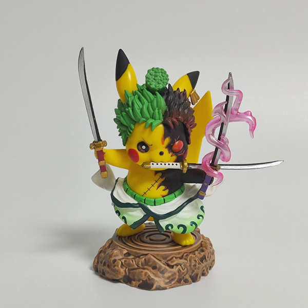 ванпис фигурки /коллекционная Roronoa Zoro cos Pikachu фигурка (12CM ...