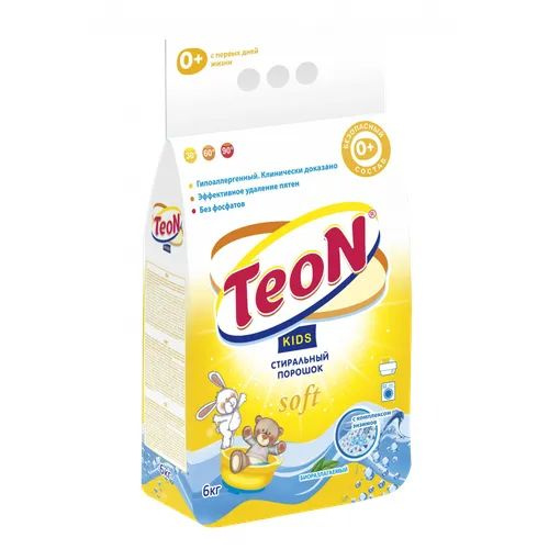 Стиральный порошок TEON "Kids", Soft, 6 кг купить на OZON по низкой ...