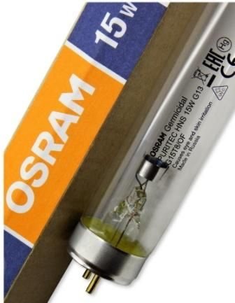 Комплект из 2 штук ABRIS Кварцевая лампа бактерицидная OSRAM PURITEC ...