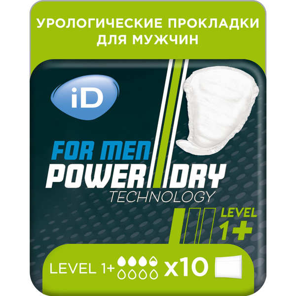 Урологические прокладки мужские iD For Men Level 1+, 10 шт. - купить с ...