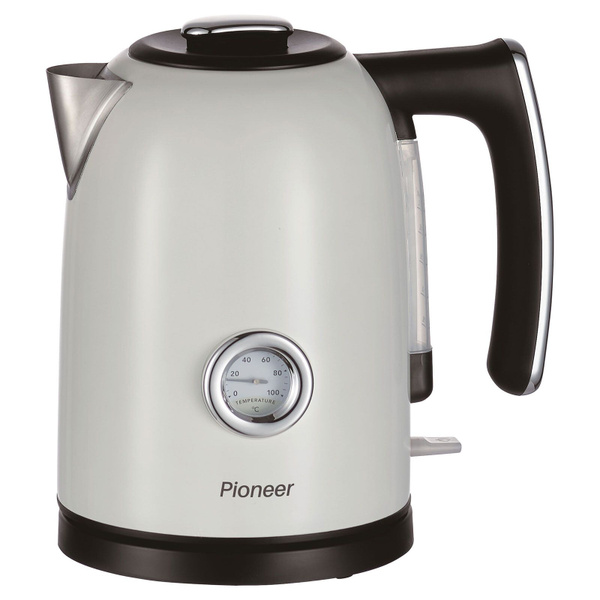 Купить электрический чайник Pioneer KE560M white, Металл по низкой цене ...
