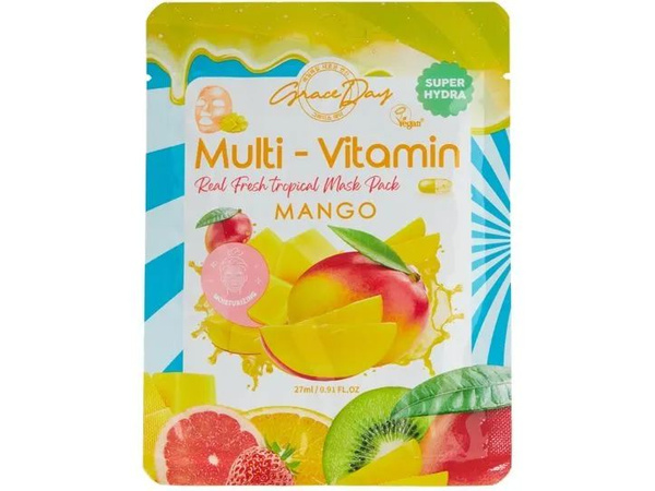 GRACE DAY набор масок Multi-Vitamin Mask Pack Mango 10 шт - купить с ...