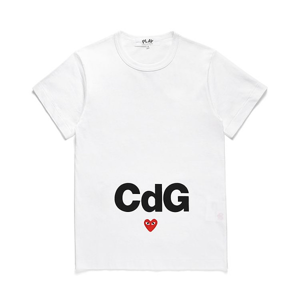 Футболка Comme des Garcons, размер универсальный, цвет белый, cotton ...