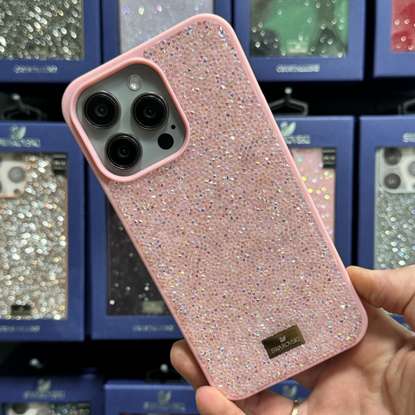 Чехол Swarovski ROCK для iPhone 12 / 12Pro светло-розовый - купить с ...