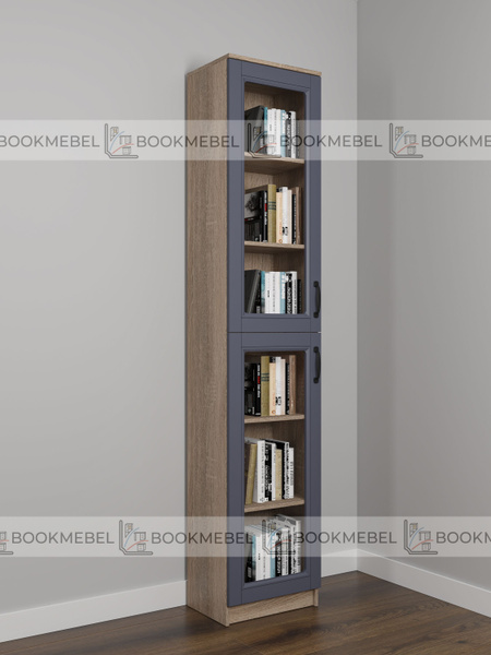 Шкаф книжный Bookmebel Хаски 1-2, 40x32x220 см - купить по выгодной ...