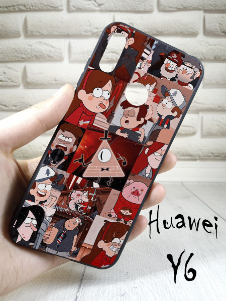 Чехол на Huawei y6 2019 аниме Гравити Фолз, Gravity Falls, Билл Шифр ...
