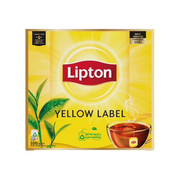 Чай в пакетиках Lipton Glass Tea Bag Yellow Label 100 200 г - купить с ...