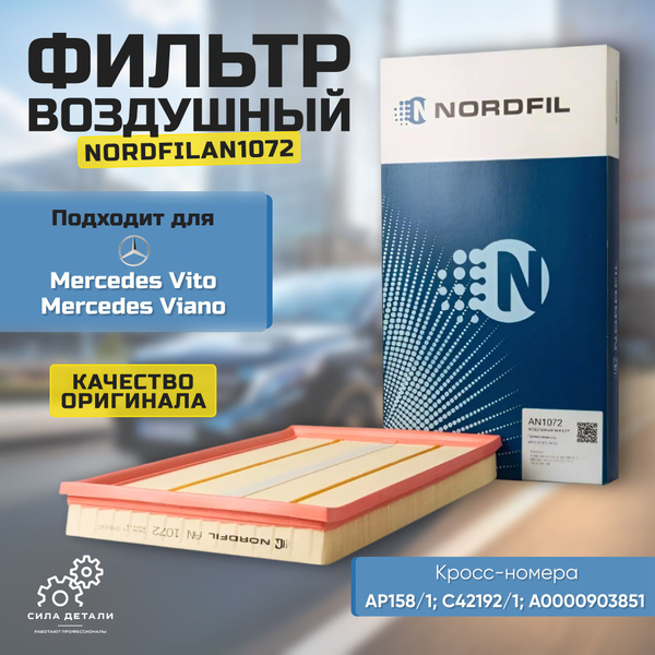 Воздушный фильтр Мерседес Вито 639 1.5 2003-2014, Виано 639 3.1 2003 ...