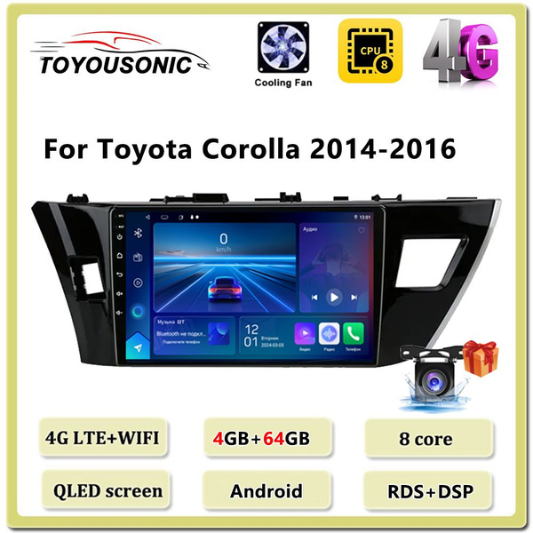 магнитола 2 DIN Андроид Тойота королла/Toyota Corolla E170 E180 2014 ...
