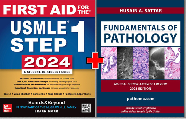 First Aid for the USMLE Step 1 2024 + Fundamentals of Pathology: Husain ...