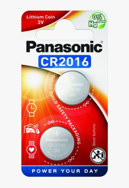 Батарейки Panasonic CR2016 Lithium 3V 2шт купить на OZON по низкой цене (1522587826)