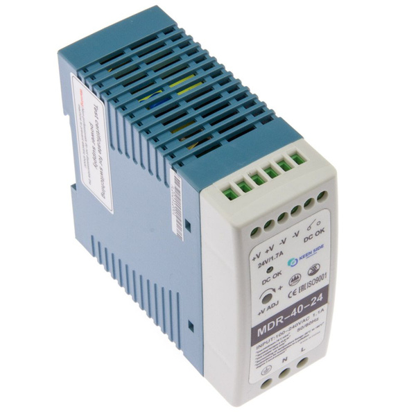 Источники питания на Din рейку Mdr 40 24 Ac Dc 24В 1 7А 40Вт