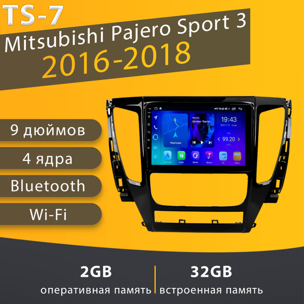Штатная автомагнитола TS-7/ 2+32GB/ Mitsubishi Pajero Sport 3/ Мицубиси ...