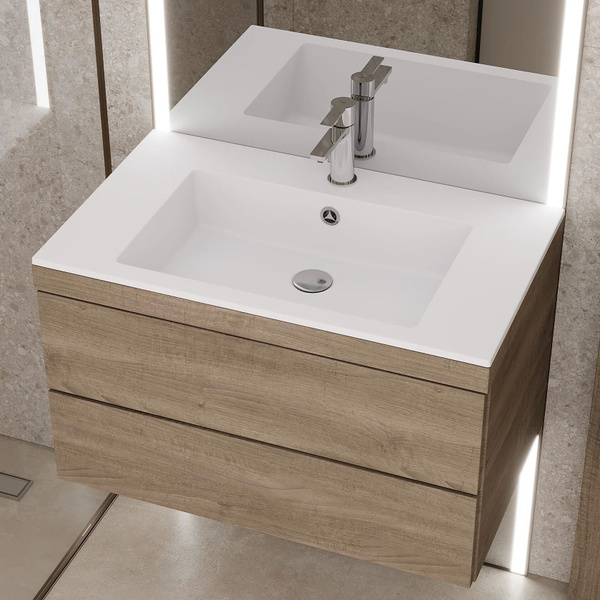 Раковина для ванной встраиваемая Paola Nero 80 ST White купить на OZON ...