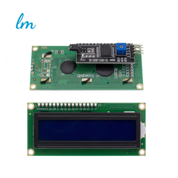 Lcd дисплей 1602 синий с I2c адаптером для Arduino Nodemcu Stm32 0891