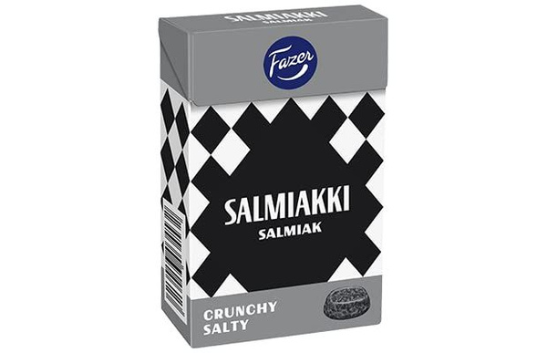Конфеты Лакрица Fazer Salmiakki crunchy salty хрустящие и соленые - 70 ...