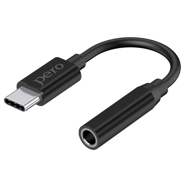 Кабель USB Type-C, 3.5 мм Pero AD11 USB-C - USB-C/Mini Jack 3.5mm Black ...