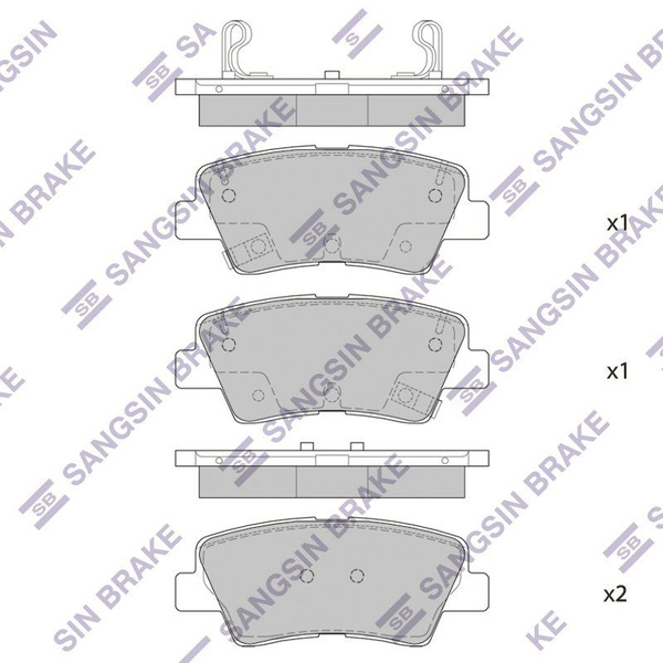 Колодки тормозные Sangsin Brake SP1907 - купить по низким ценам в ...