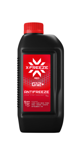 Антифриз X-Freeze G12+ красный, Готовый раствор купить по выгодной цене в интернет-магазине OZON ...